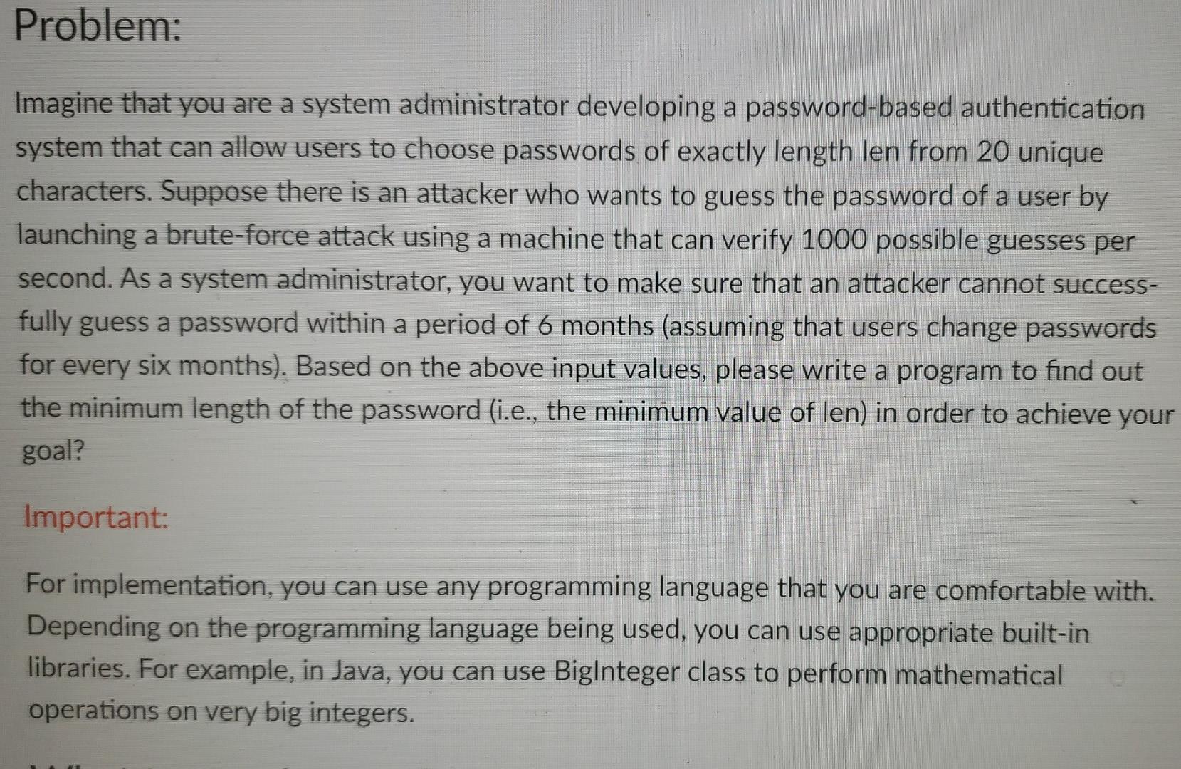 Imagine that you are a system administrator | Chegg.com