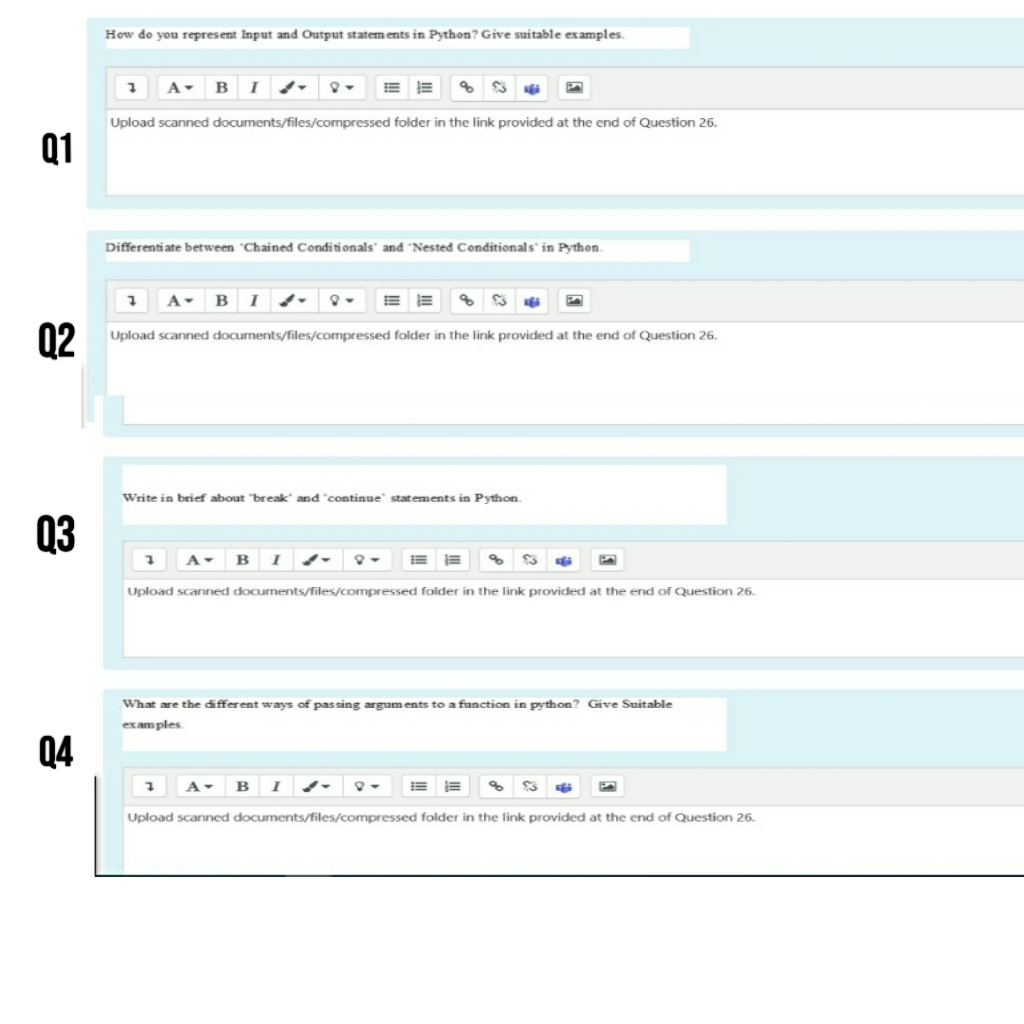 Solved How do you represent input and Output statements in | Chegg.com