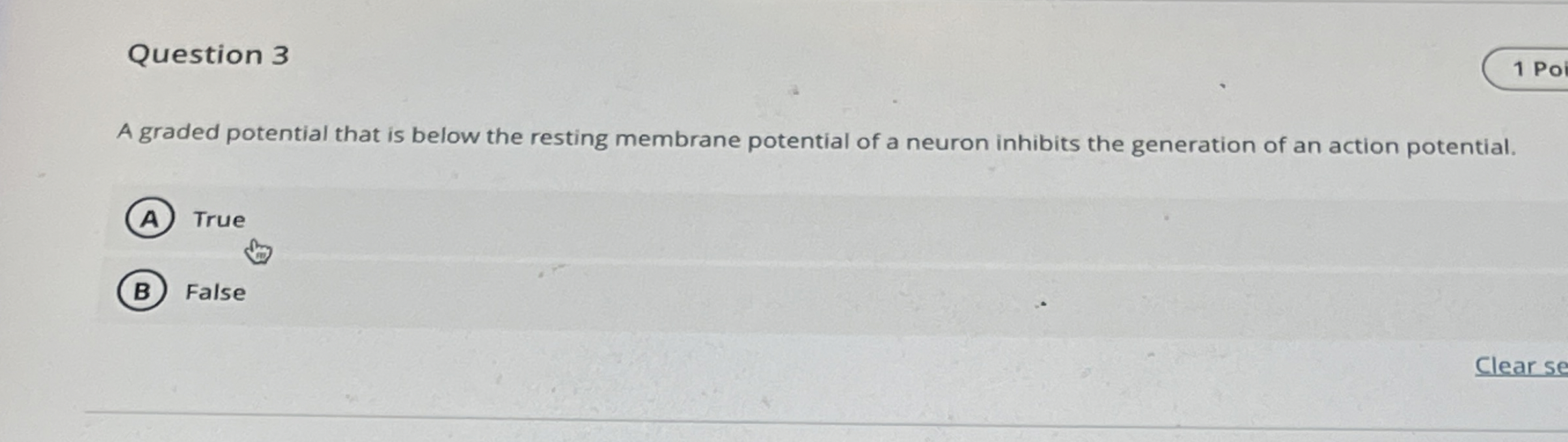 Solved Question 31 ﻿PoA graded potential that is below the | Chegg.com