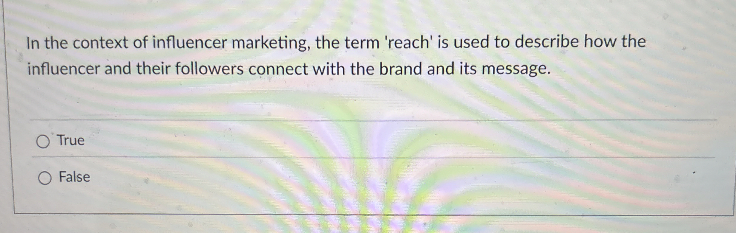 Solved In the context of influencer marketing, the term | Chegg.com