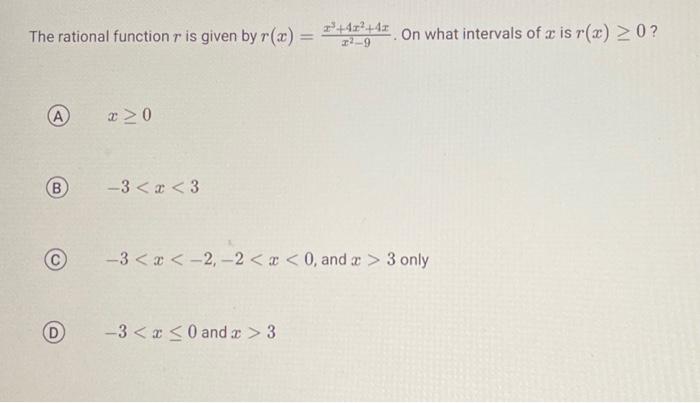 Solved The rational function r is given by | Chegg.com