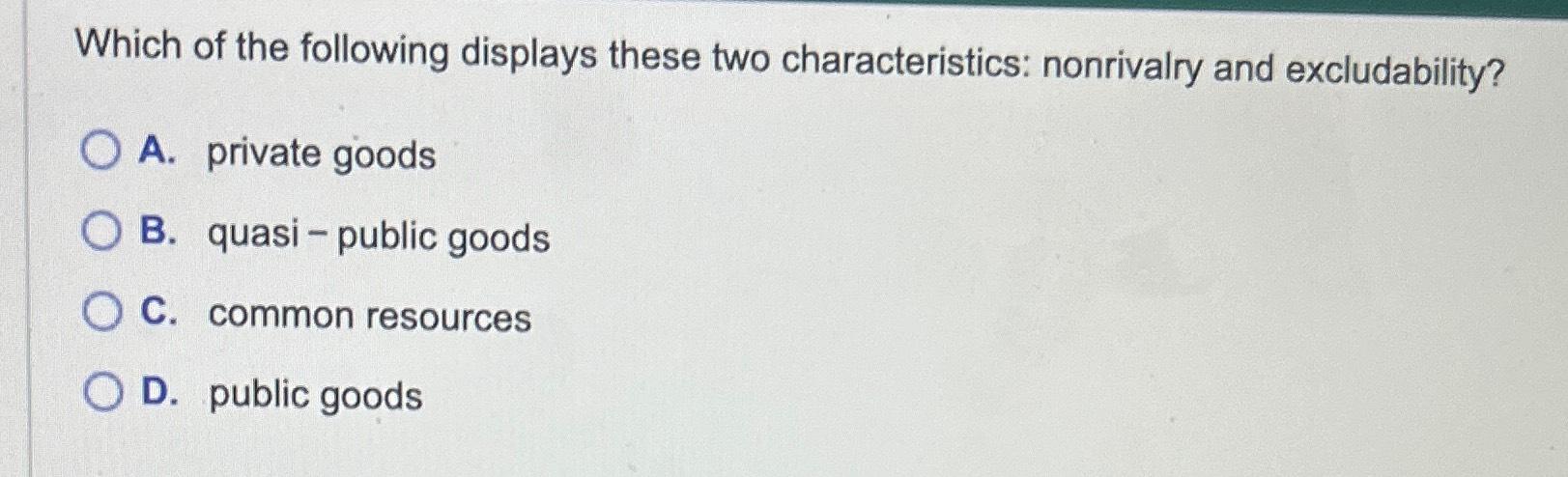 Solved Which of the following displays these two | Chegg.com