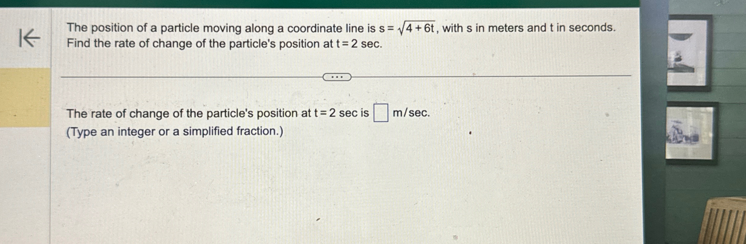 Solved The position of a particle moving along a coordinate | Chegg.com