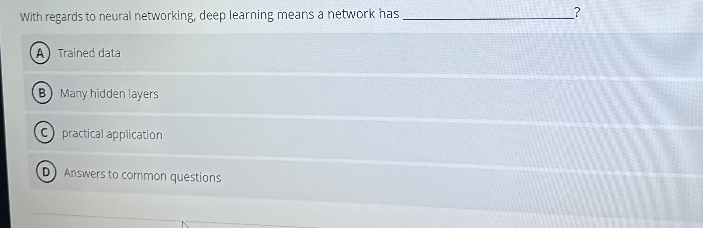 Solved With regards to neural networking, deep learning | Chegg.com
