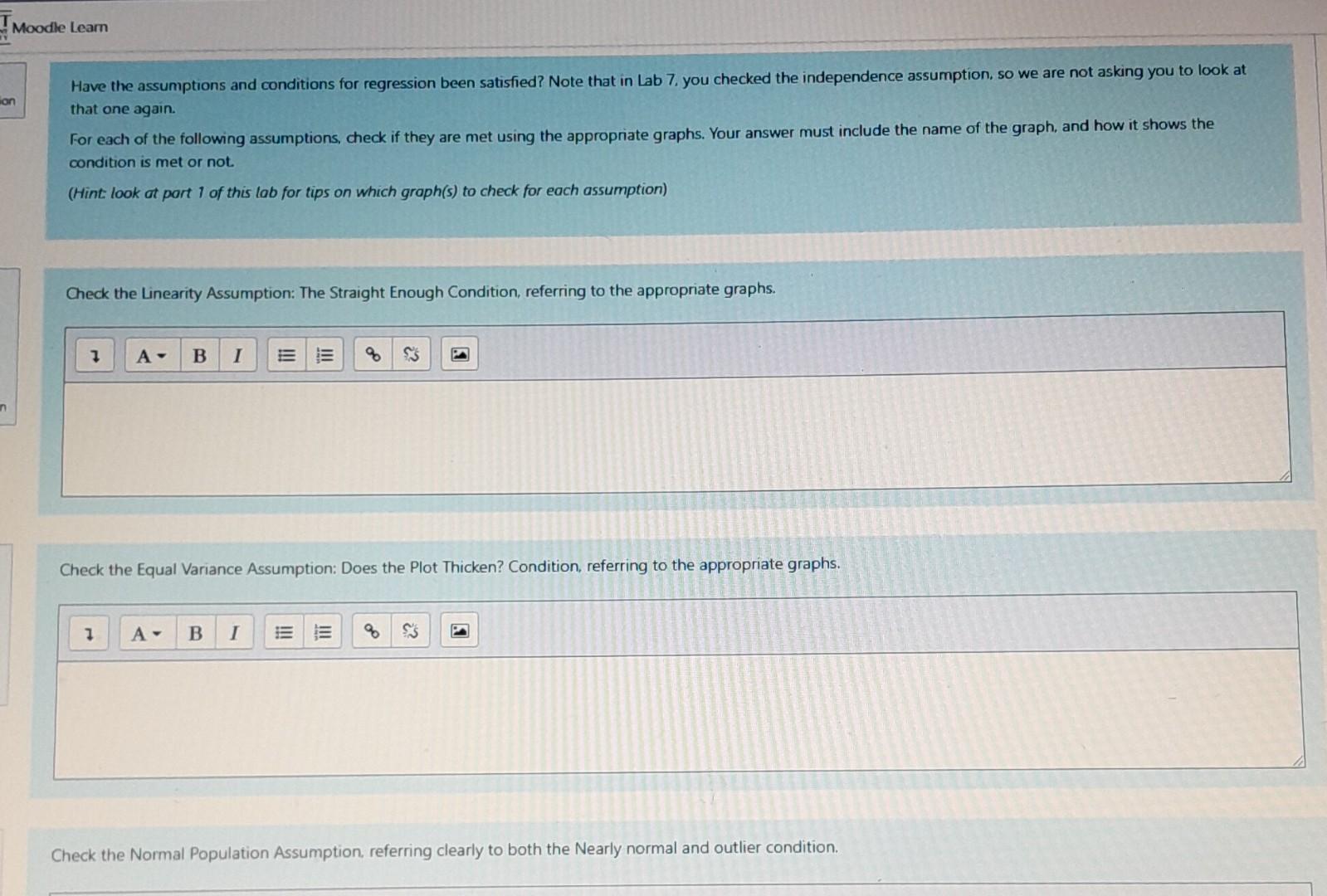MATH2209 Lab 8 Output Fitted Line Plot | Chegg.com