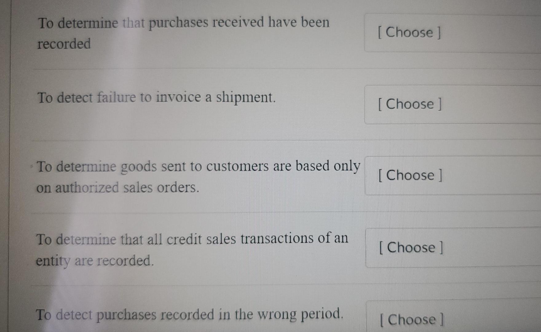 Solved Select from the option list provided the procedure | Chegg.com