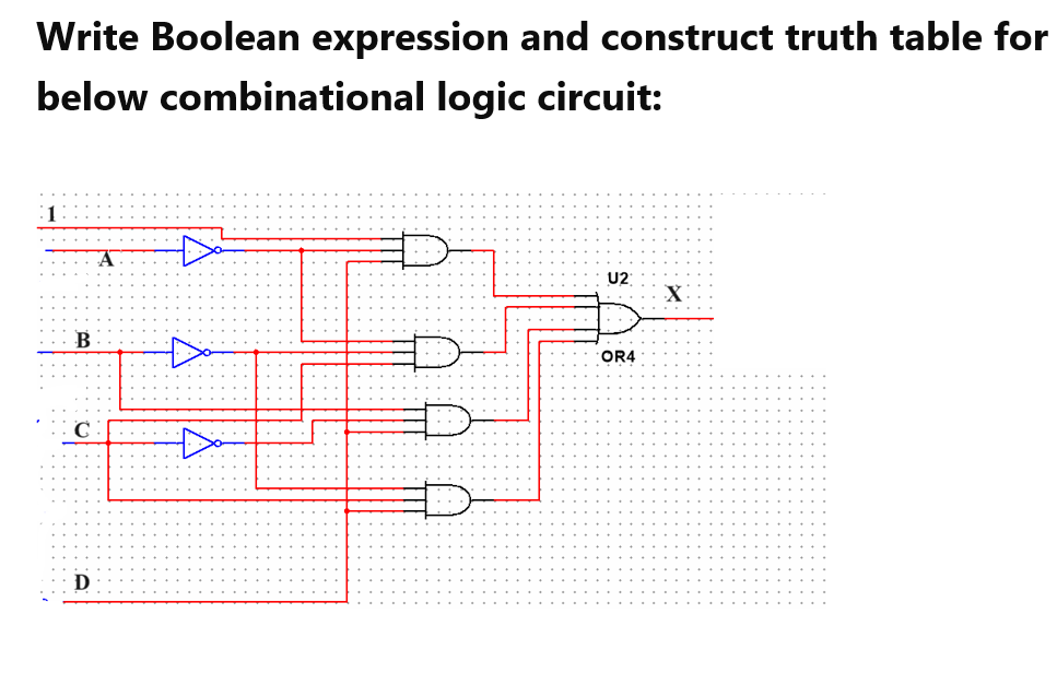 Write Boolean Expression And Construct Truth Table