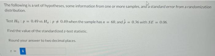 Solved The following is a set of hypotheses, some | Chegg.com