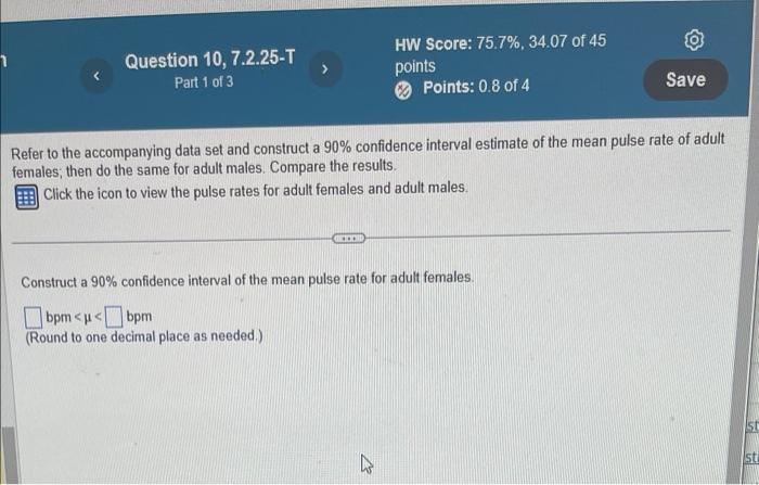 Solved This is a three part question you have to do the | Chegg.com