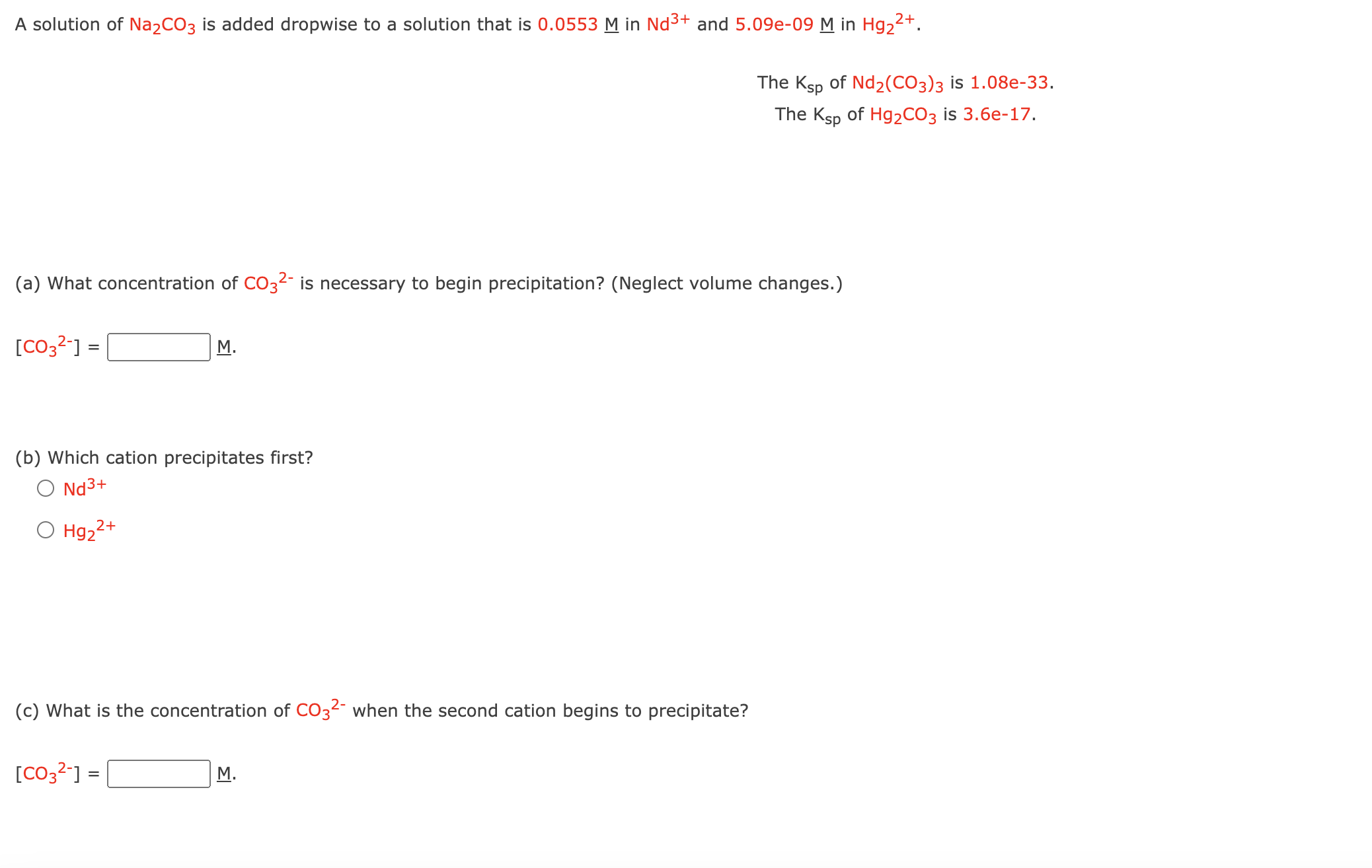 Solved A solution of Na2CO3 ﻿is added dropwise to a solution | Chegg.com