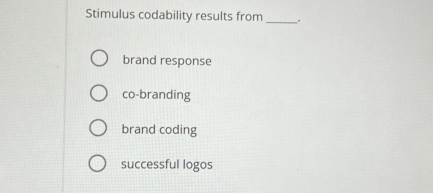 Solved Stimulus codability results frombrand | Chegg.com