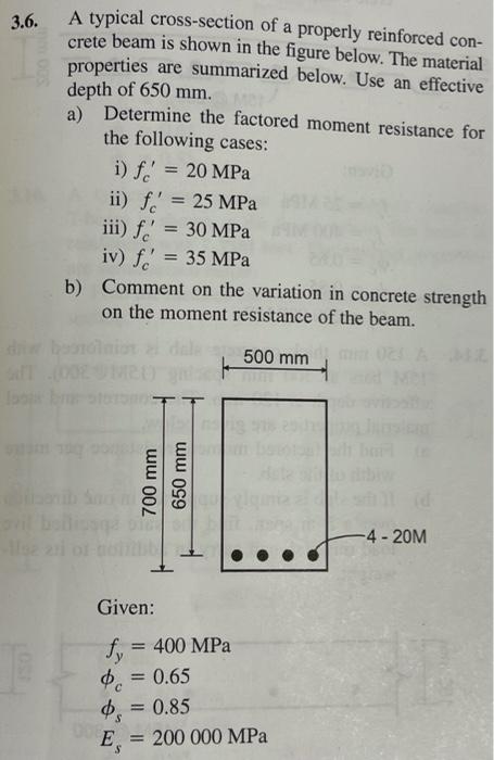 Solved 3.6. A typical cross-section of a properly reinforced | Chegg.com
