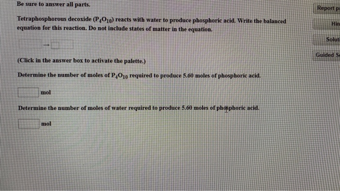 Solved 3 attempts let Check my work Be sure to answer all | Chegg.com
