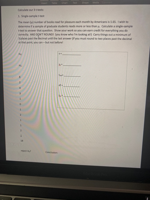Solved Insert Table Chart Text Shape Media Corp Calculate | Chegg.com