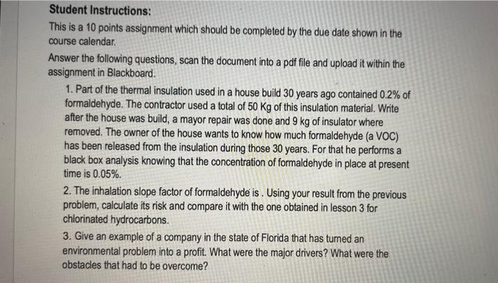 Solved Student Instructions: This is a 10 points assignment | Chegg.com