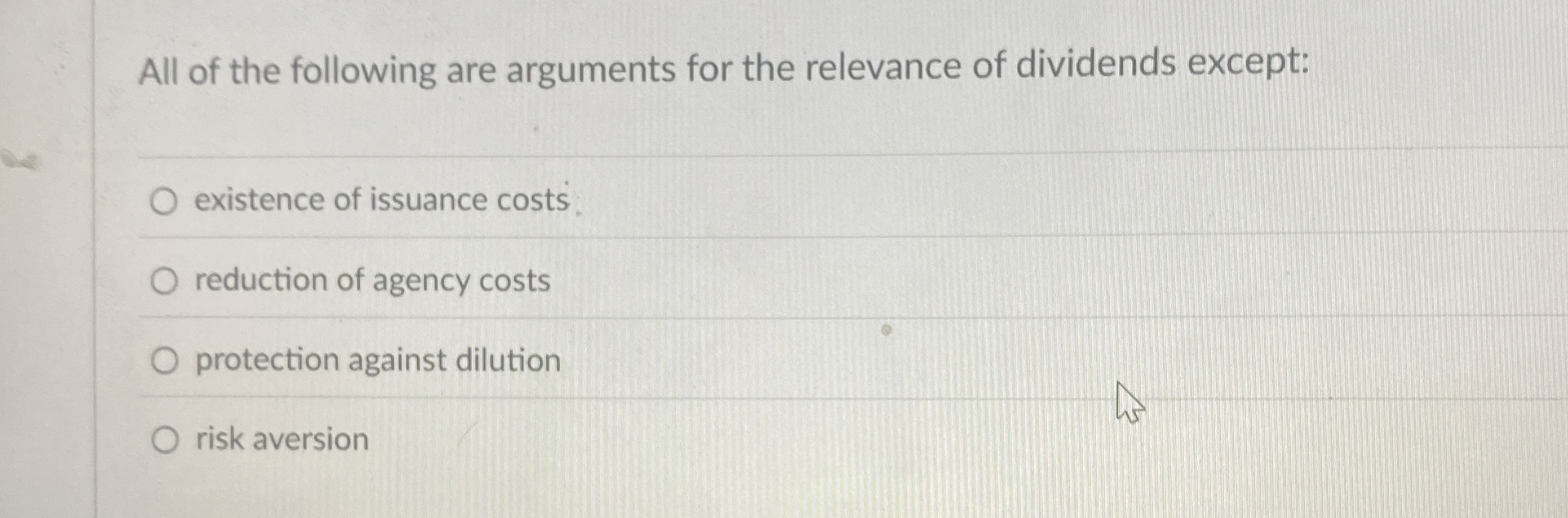 Solved All of the following are arguments for the relevance | Chegg.com