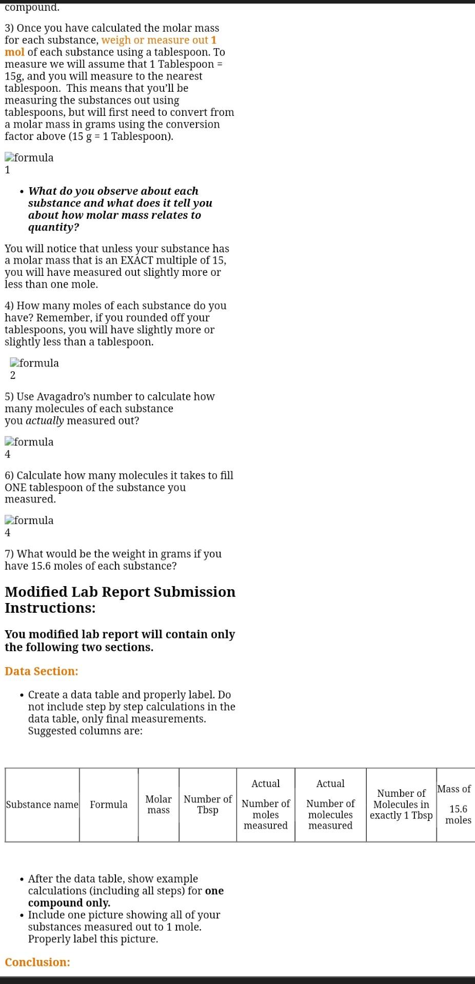 Solved Mole Lab Instructions Introduction For this lab, you | Chegg.com