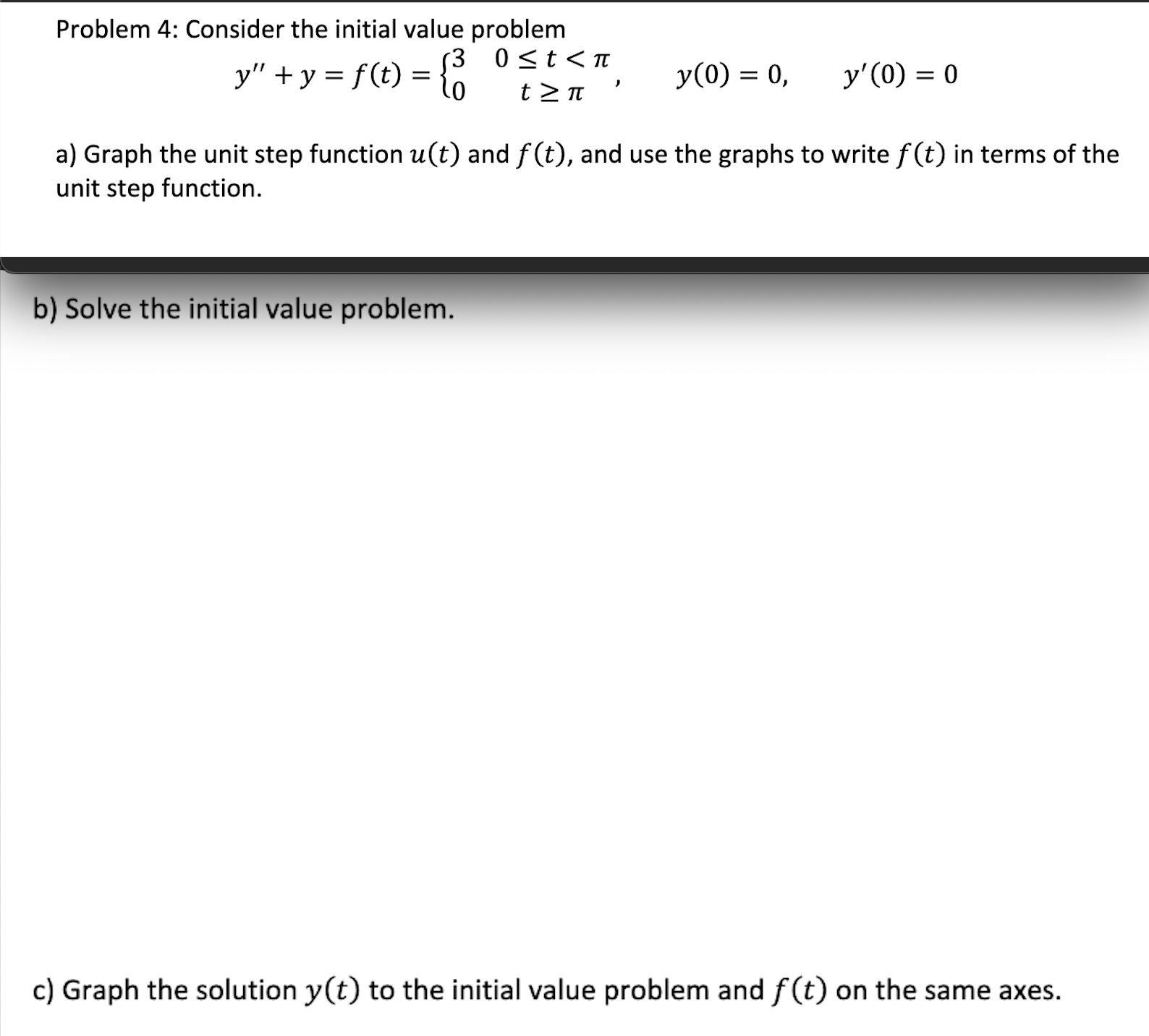 Solved Problem 4: Consider the initial value | Chegg.com