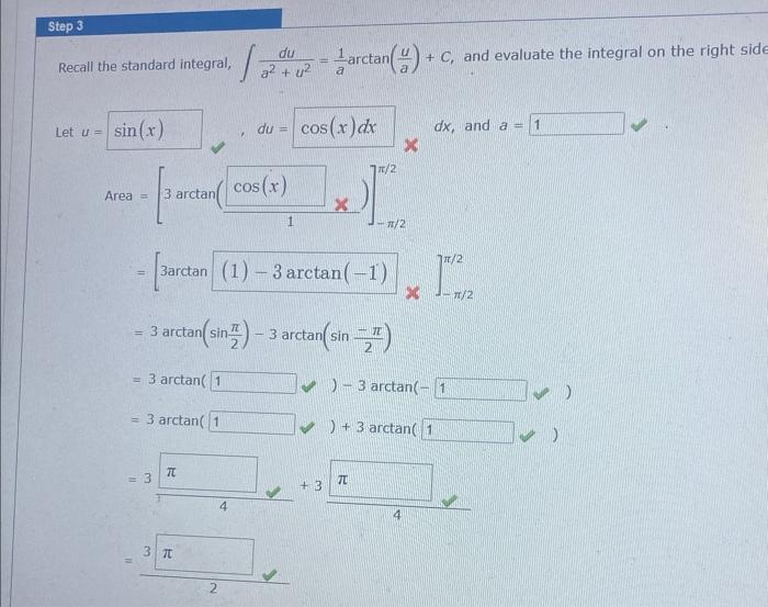 Solved Recall the standard integral, | Chegg.com