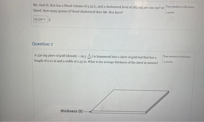 Solved Mr. Jack N. Box has a blood volume of 5.39 L, and a | Chegg.com
