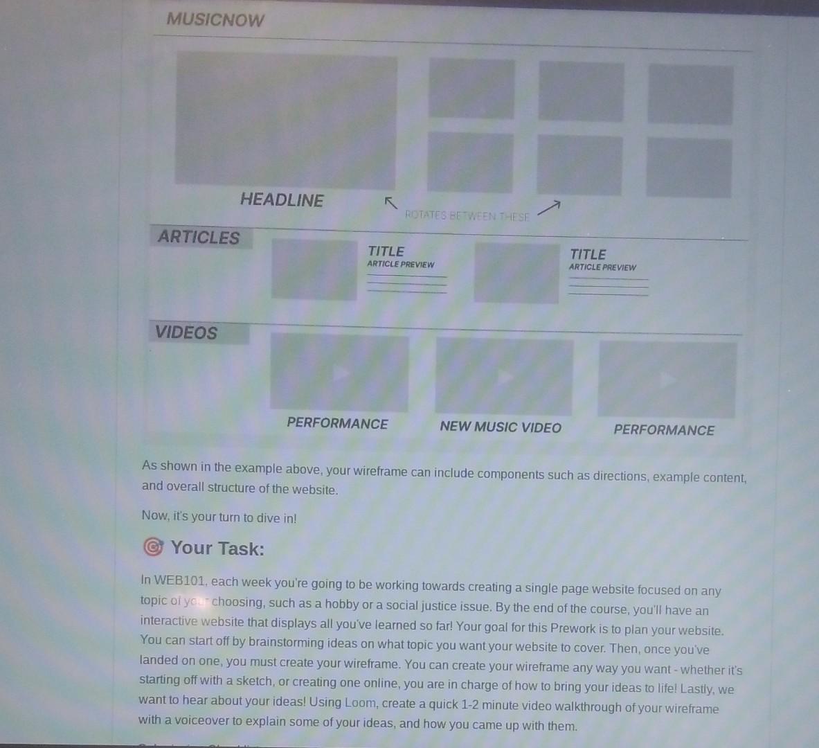 Solved Wireframes A wireframe in web development is a mockup | Chegg.com