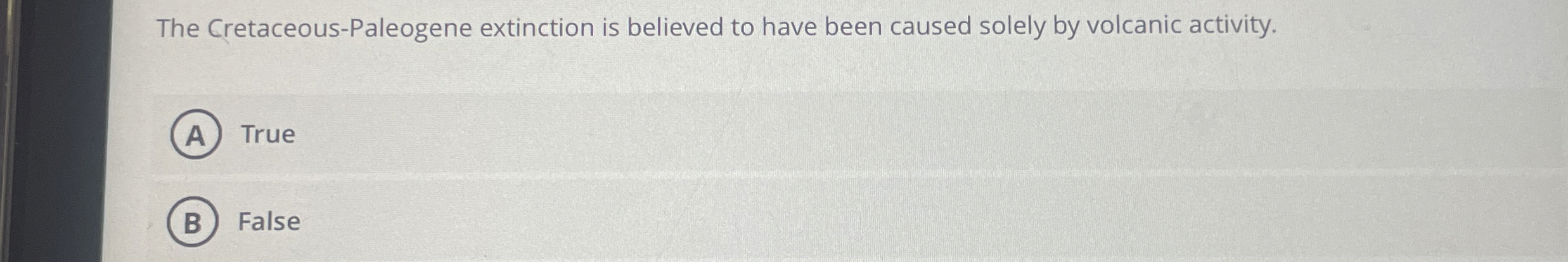 Solved The Cretaceous-Paleogene extinction is believed to | Chegg.com