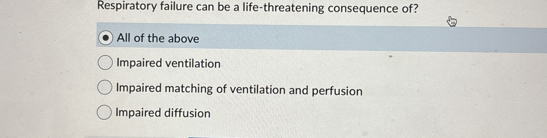 Solved Respiratory failure can be a life-threatening | Chegg.com