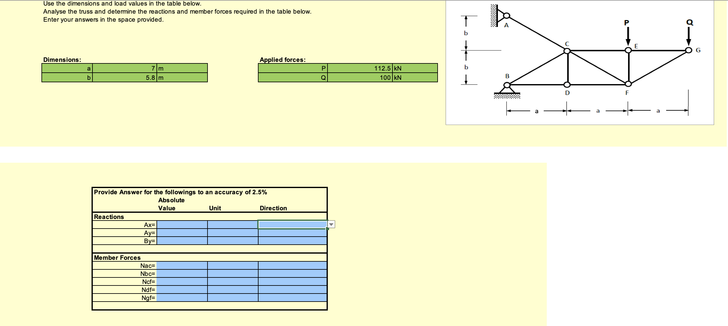 Solved Please include all working out with the free body | Chegg.com