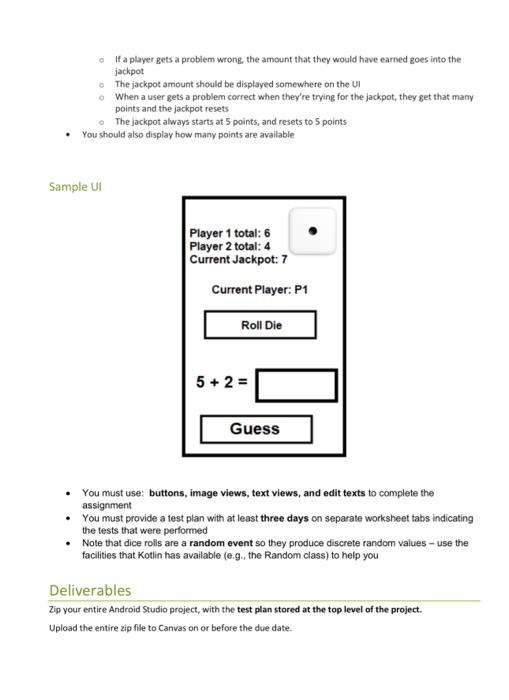 Solved Objectives - To create a basic user interface - To | Chegg.com