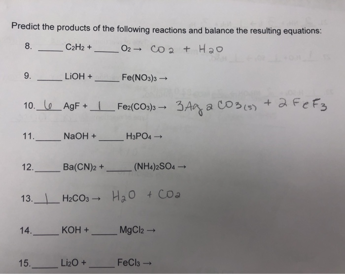 Solved predict the products of the following reactions and | Chegg.com