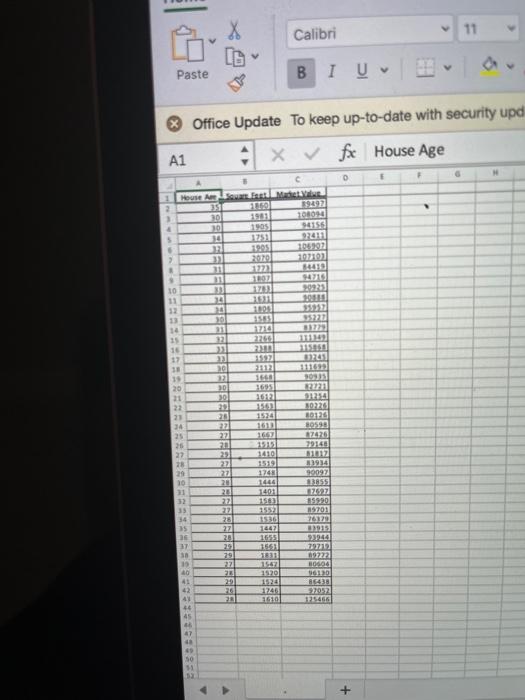 Solved Using the accompanying Home Market Value data, | Chegg.com
