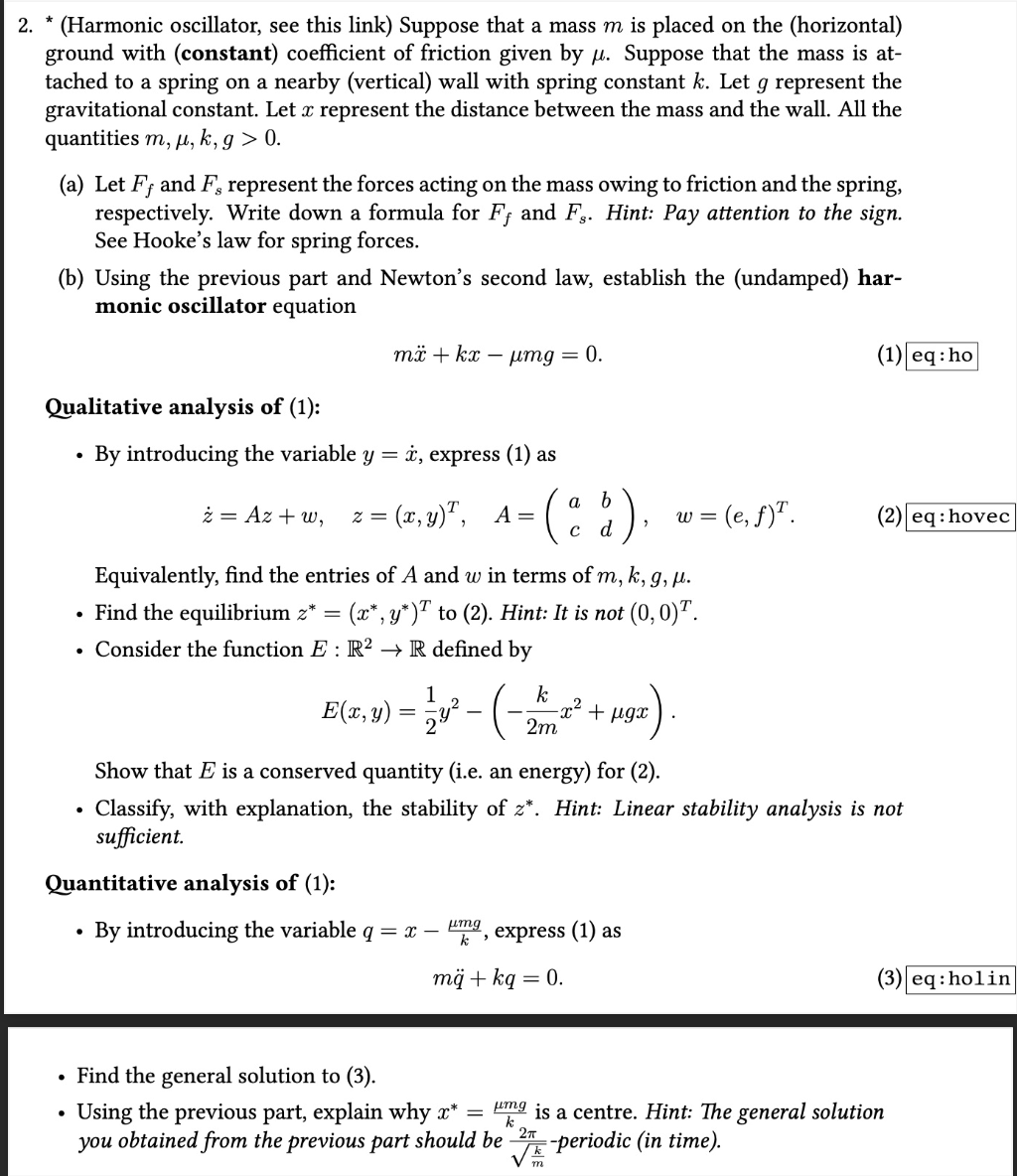 Solved Find the general solution to (3).Using the previous | Chegg.com