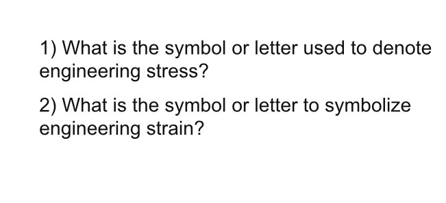 Solved 1) What is the symbol or letter used to denote | Chegg.com