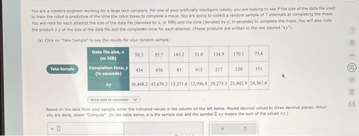 Solved You are a robotics engineer working for a large tech | Chegg.com