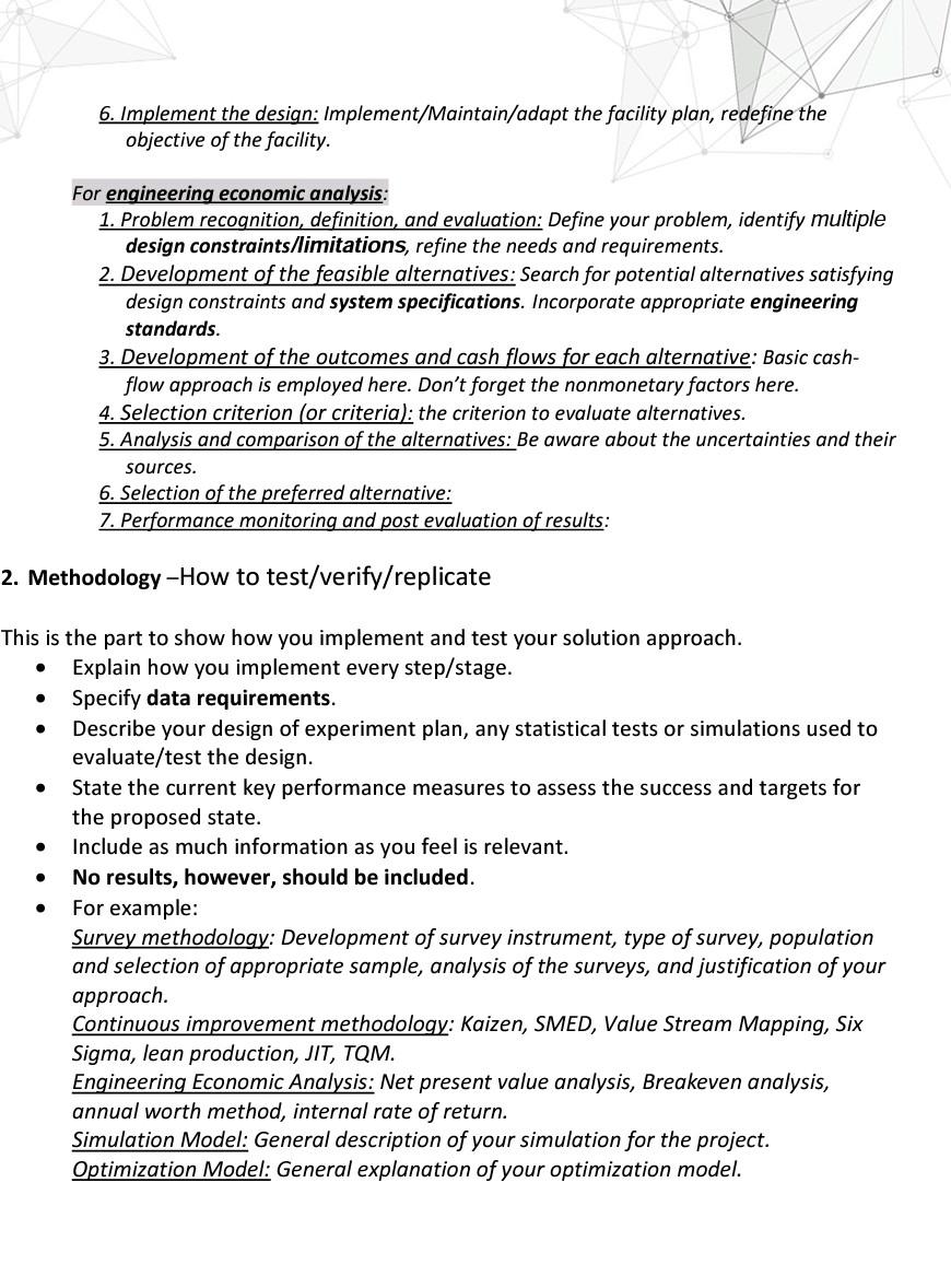 Solved For your Graduation Project, you are about research | Chegg.com