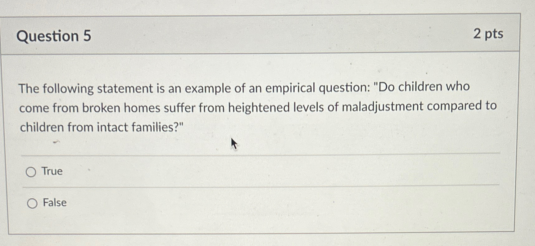 Solved Question 52 ptsThe following statement is an example | Chegg.com Solved Question 52 ptsThe following statement is an example | Chegg.com