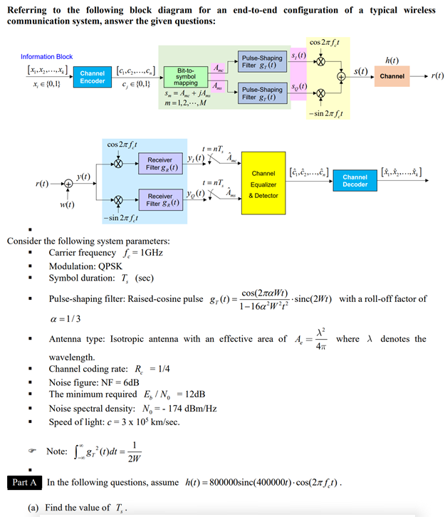 Solved Referring to the following block diagram for an | Chegg.com
