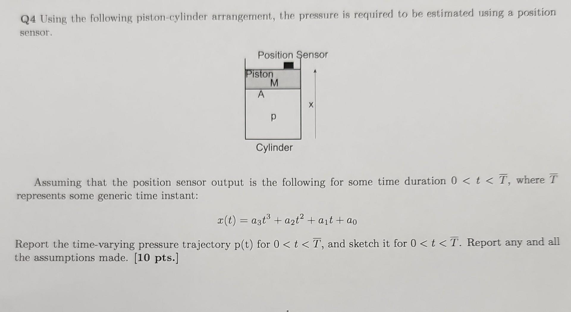 Solved Q4 Using the following piston-cylinder arrangement, | Chegg.com