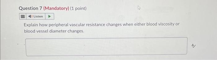 Solved Explain how peripheral vascular resistance changes | Chegg.com
