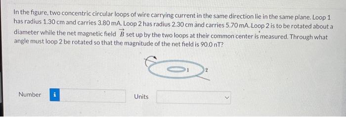 Solved In the figure, two concentric circular loops of wire | Chegg.com