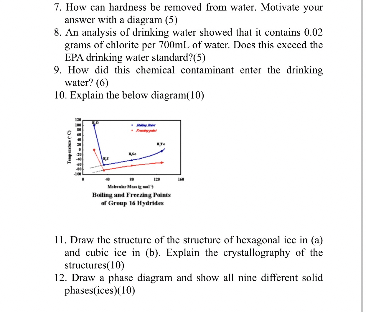 Solved How can hardness be removed from water. Motivate your | Chegg.com