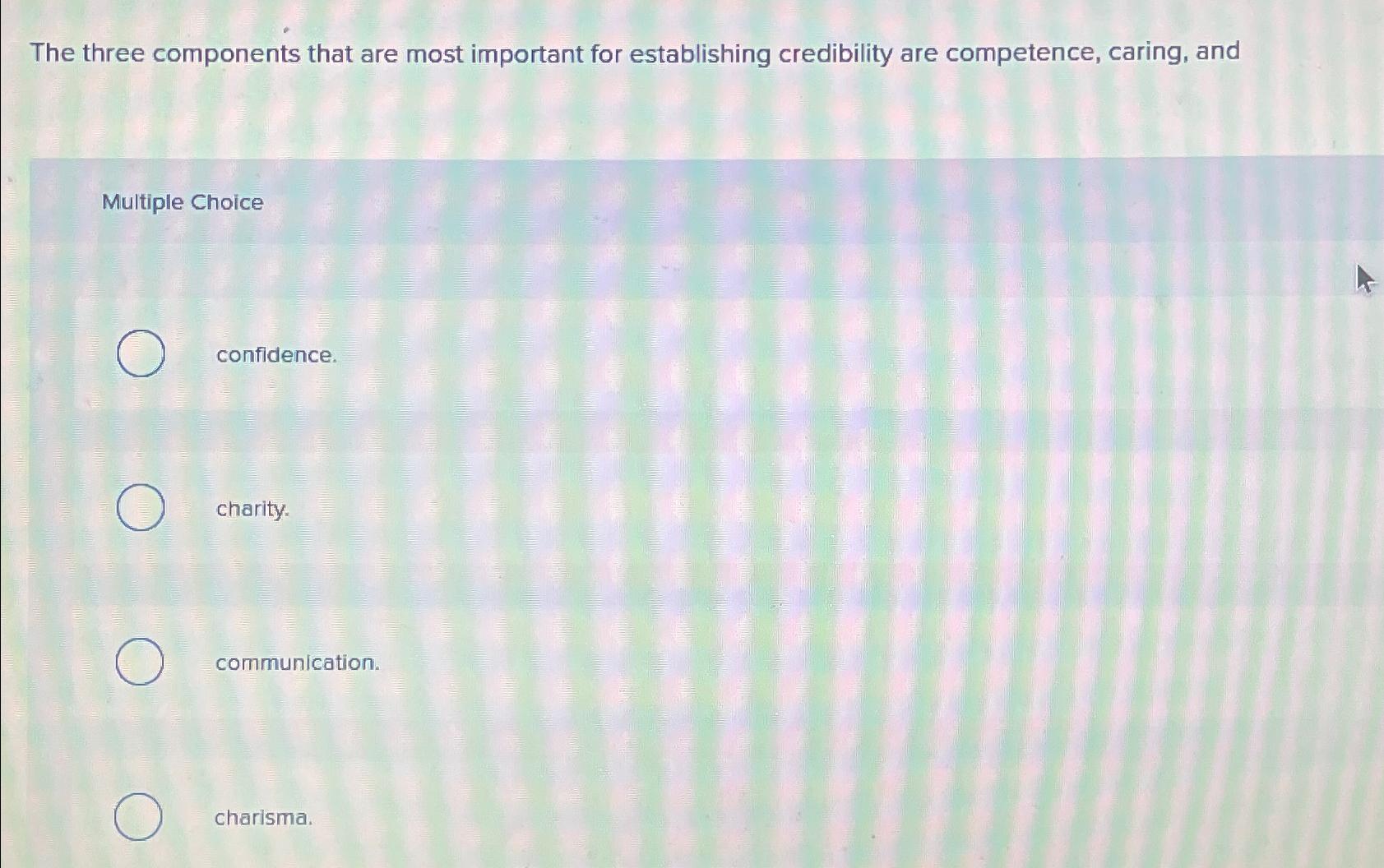 Solved The three components that are most important for | Chegg.com