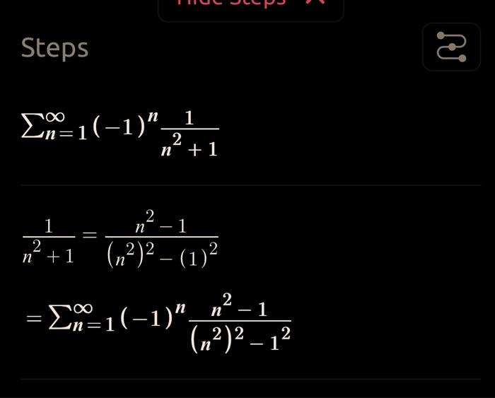Solved why would symbolab convert 1/n*2 to | Chegg.com