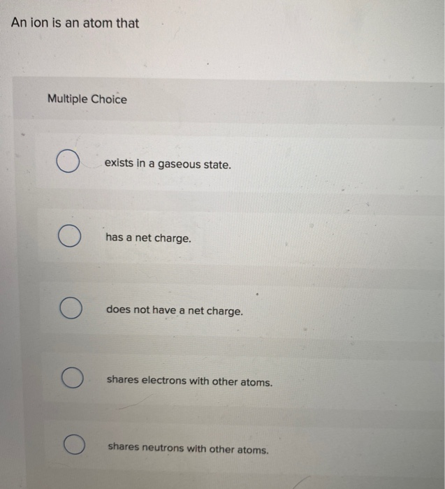 Solved Which of the following is an example of a compound? | Chegg.com
