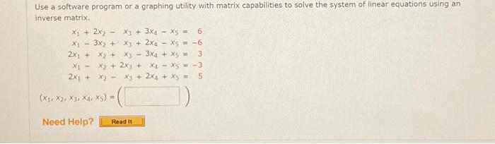 Solved Use A Software Program Or A Graphing Utility With 