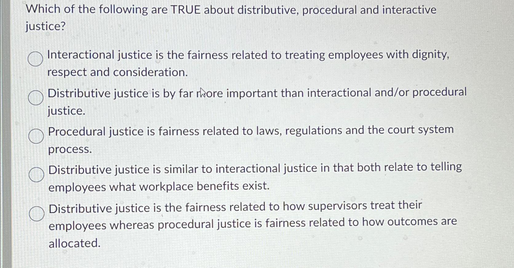 Solved Which of the following are TRUE about distributive, | Chegg.com