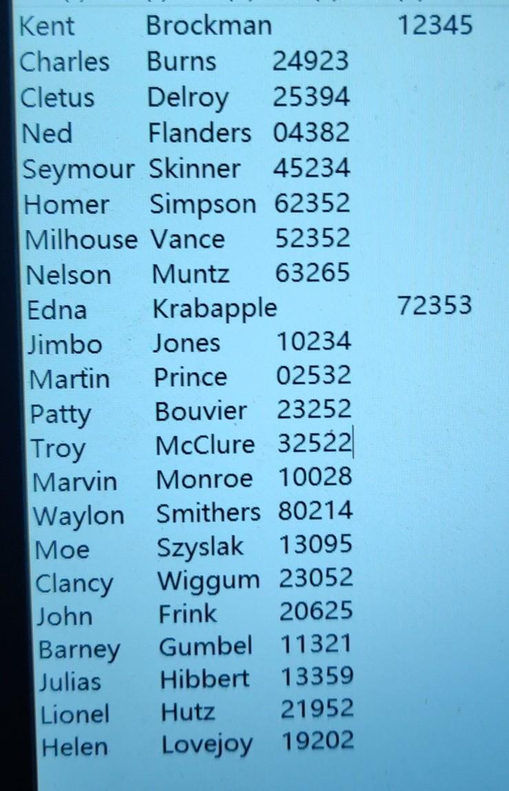 Solved JAVA Write a class called NameAndZip which has 3 | Chegg.com