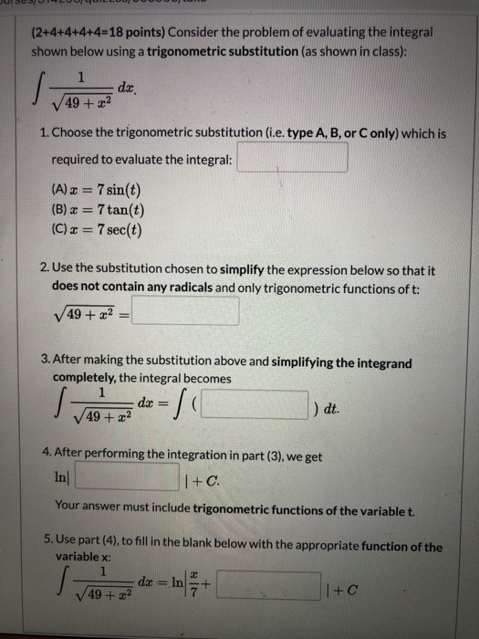 Solved (2+4+4+4+4=18 points) Consider the problem of | Chegg.com