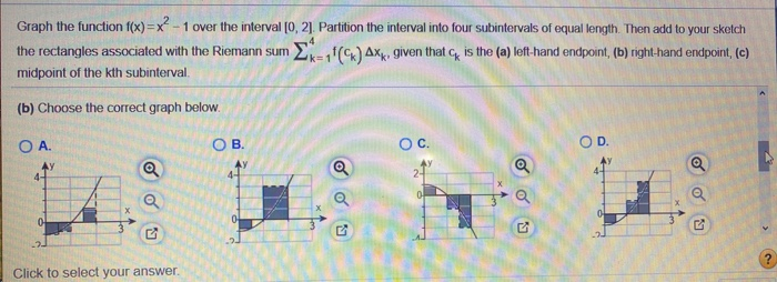 Solved Graph the function f(x)=X - 1 over the interval | Chegg.com