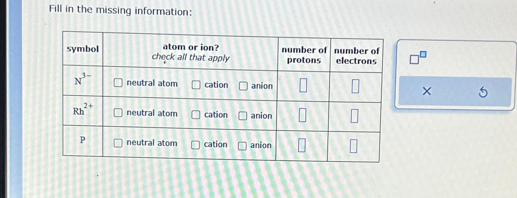 Solved Fill in the missing | Chegg.com